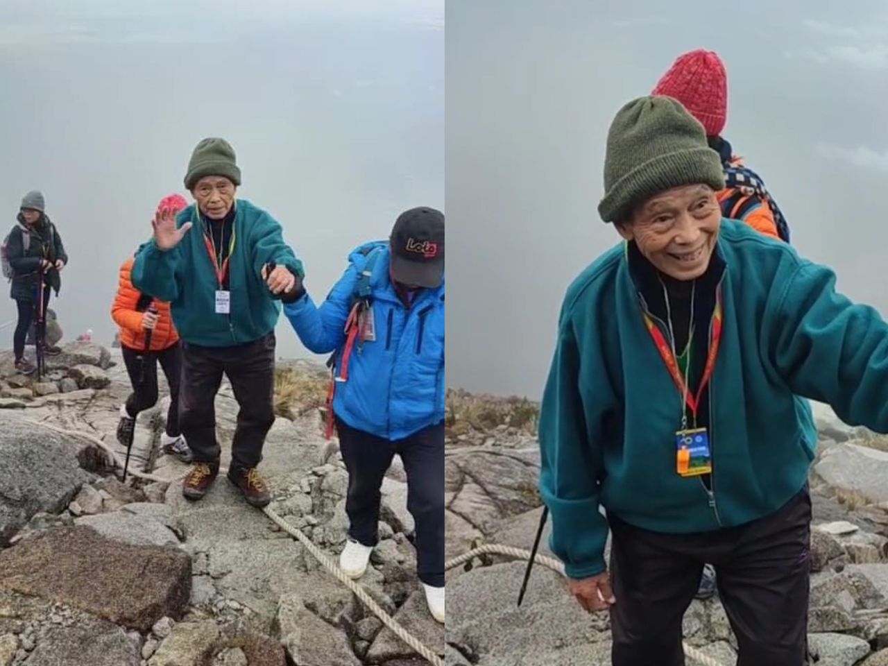 Ramai kagum kekuatan ‘atok’ 90 tahun sampai puncak Kinabalu – Geng Kepoh